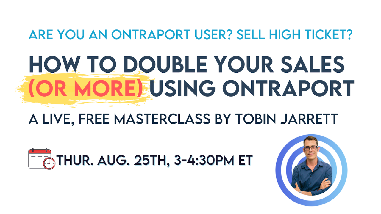 Thank You for registering for the Double Sales Masterclass ...